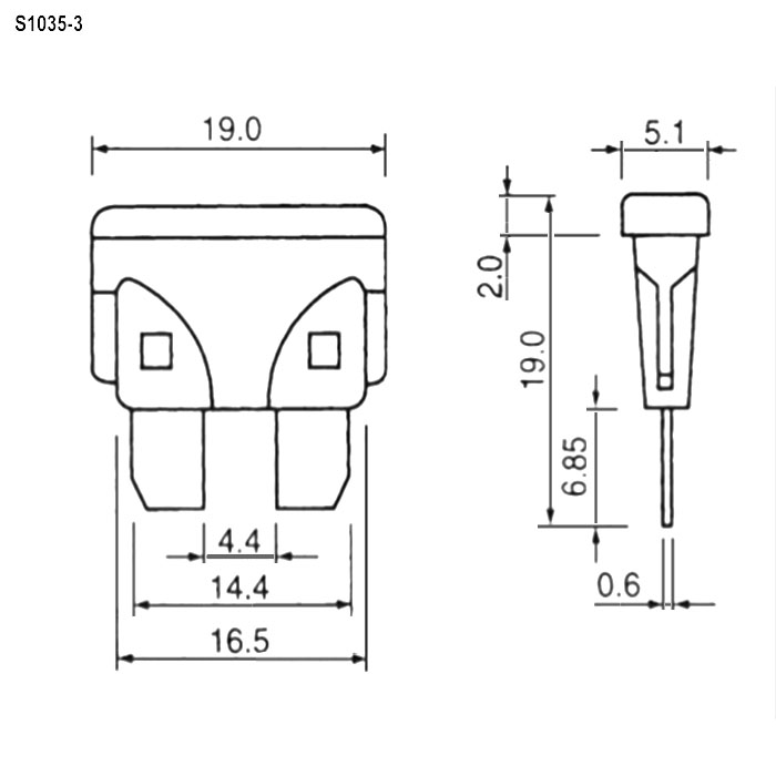 Предохранитель S1035-3 15A 32V купить по цене от 1.71 руб. из наличия.